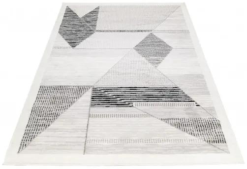 Moderní kusový koberec GRACE 6359A Geometrický krémový světle šedý Rozměr: 120x170 cm