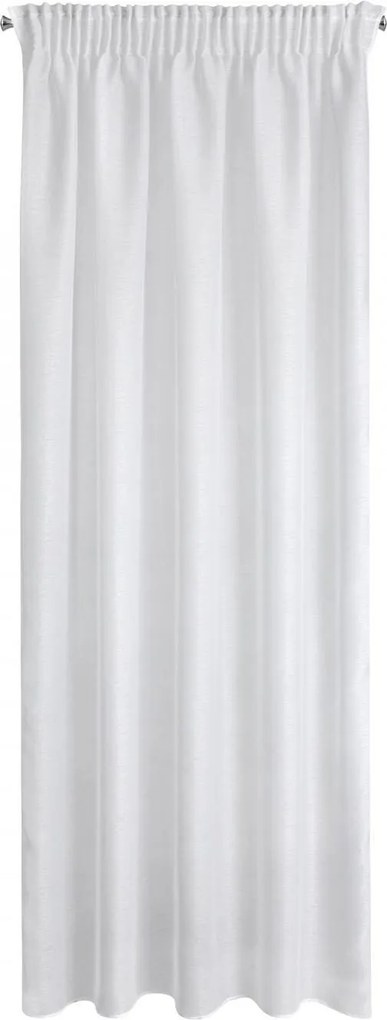 ZÁCLONA NA PÁSCE REBECCA 140X250 CM BÍLÁ
