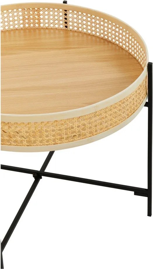 Ratanový kulatý konferenční stolek v přírodní barvě ø 60 cm Depok – Premier Housewares