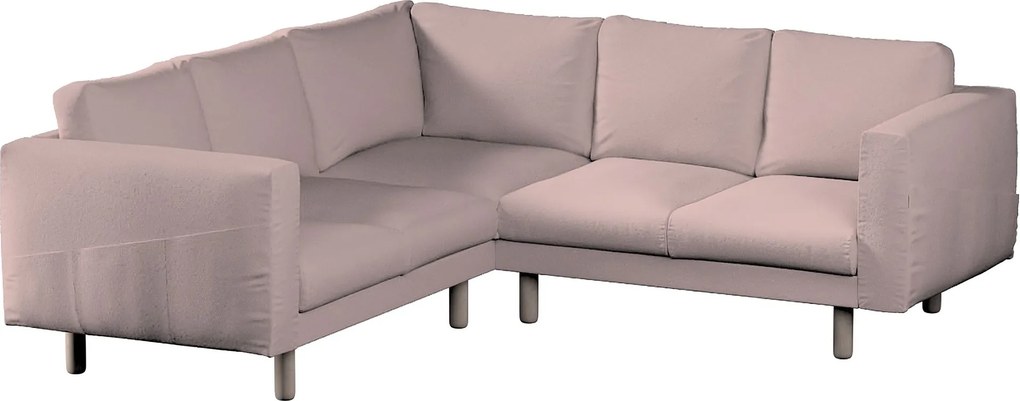 Potah na pohovku IKEA Norsborg rohová 4-místná barva růžová látka pletený vzor