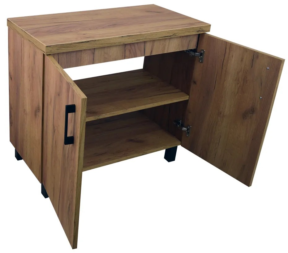 Comodo Koupelnová skříňka pod deskové umyvadlo ROSO GO 80-HD - zlatý dub/zlatý dub