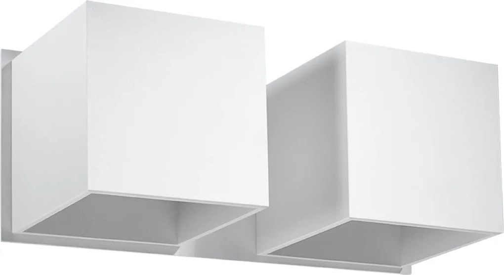 Sollux Lighting Nástěnné svítidlo QUAD 2 bílé