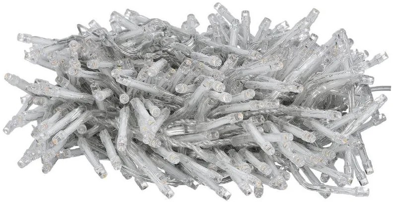 Světelný řetěz tesla - dekorativní řetěz, amber, 400led, 8m + 5m kabel