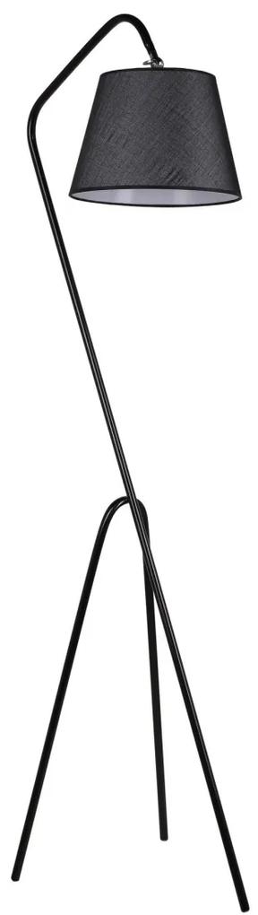 Stojací lampa Pramit I 165 cm černá