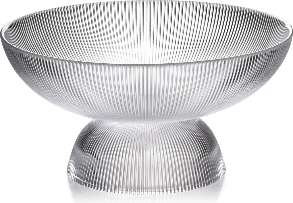 Skleněná mísa RIBBING 1,8 L transparentní