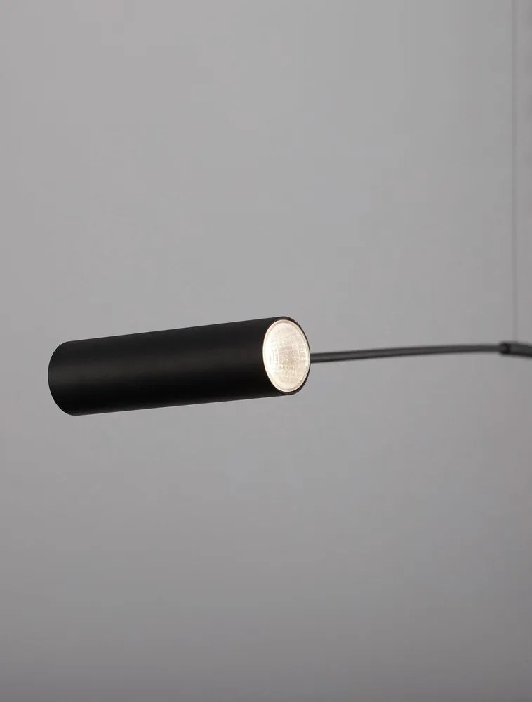Matně černá kovová LED stojací lampa (výška 250 cm) Voice – Nova Luce