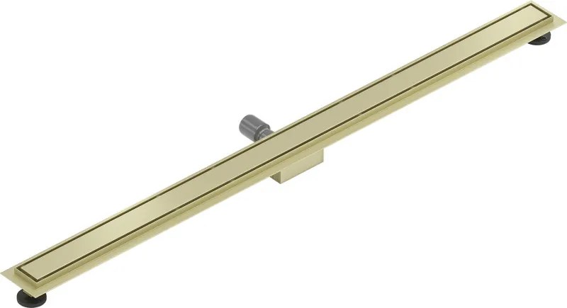Mexen Flat M13 lineární odtok 2v1 130 cm, kartáčované zlato - 1A10130