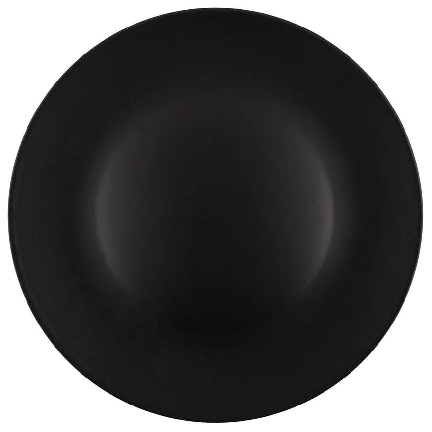 Matně černé keramické talíře v sadě 6 ks ø 25 cm – Hermia