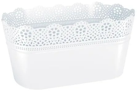Truhlík LACEY 28,5 cm bílý