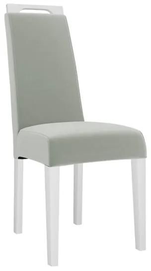 Jídelní židle JK79, Barva dřeva: bílá, Potah: Magic Velvet 2240