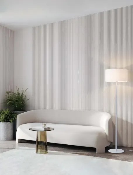 LED bílá stojací lampa Sibnia