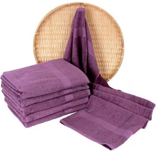 Froté ručník 50x100 - Swan fialová Lobles
