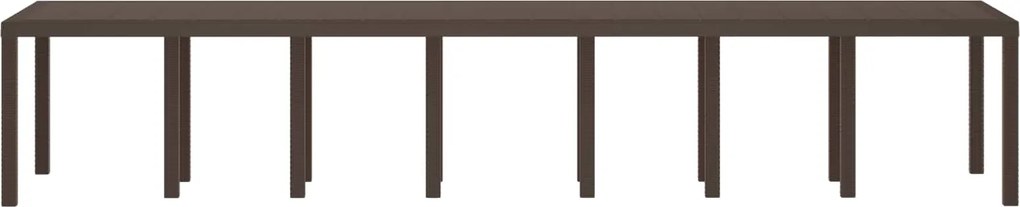 Zahradní stůl Hnědá 400 x 100 x 73 cm polyratan 3378529