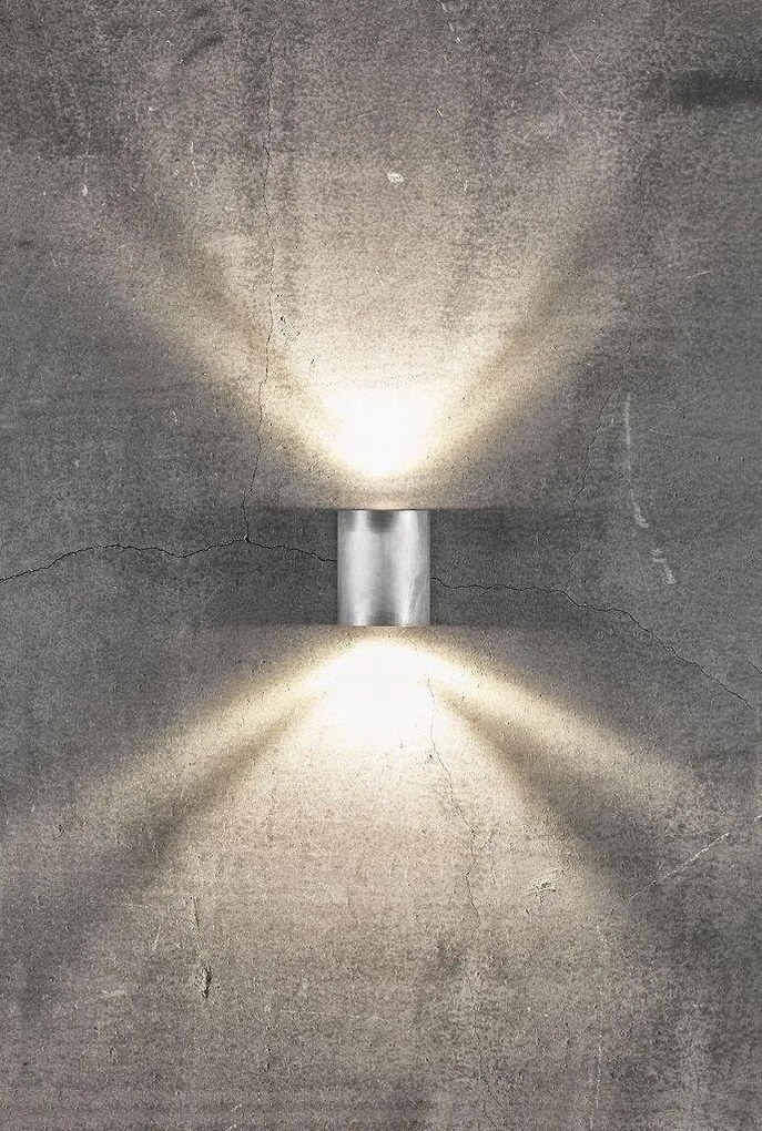 NOR 49701031 Venkovní nástěnné svítidlo Canto 2 2x5W LED galvanizovaná ocel čirá - NORDLUX