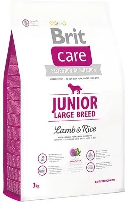 Krmivo pro psy Brit Care Superpremium Junior Large Breed Lamb &amp; Rice 3 kg
