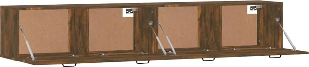 Nástěnné skříňky 2 ks kouřový dub 100 x 36,5 x 35 cm kompozit 3115673