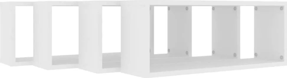 vidaXL Nástěnné obdélníkové police 4 ks 60x15x23 cm dřevotříska [807134] Barva: Betonová šedá