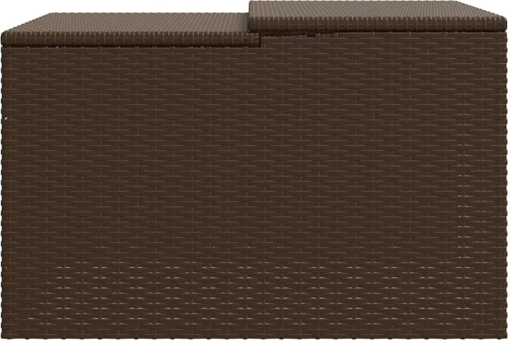 vidaXL Garáž pro robotickou sekačku 86x90x52/57 cm polyratan [365404] Barva: Béžová