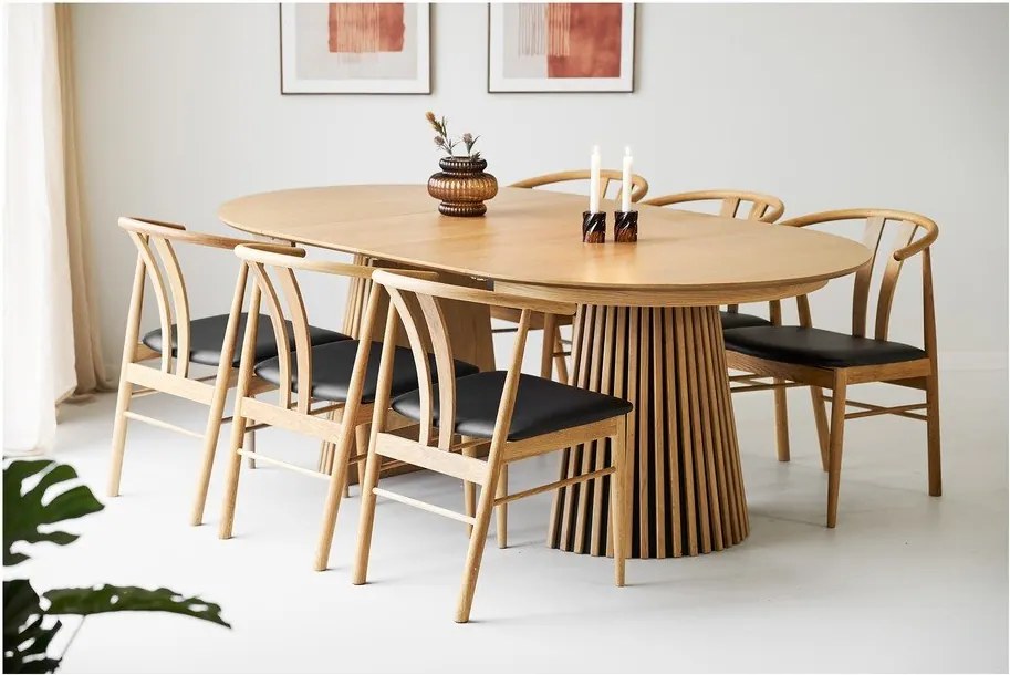 Rozkládací jídelní stůl s přídavnou deskou v dekoru dubu 120x200 cm Osaka – House Nordic