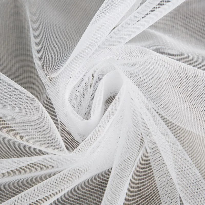 Bílá záclona na kroužcích CASSIE 300x150 cm