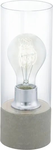 Eglo 94549 - Stolní lampa TORVISCO 1xE27/60W/230V šedá