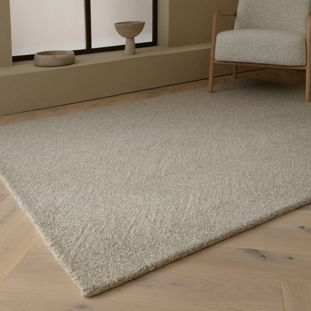 Krémový ručně tkaný koberec s příměsí vlny 200x290 cm Theodore Chevron – Asiatic Carpets
