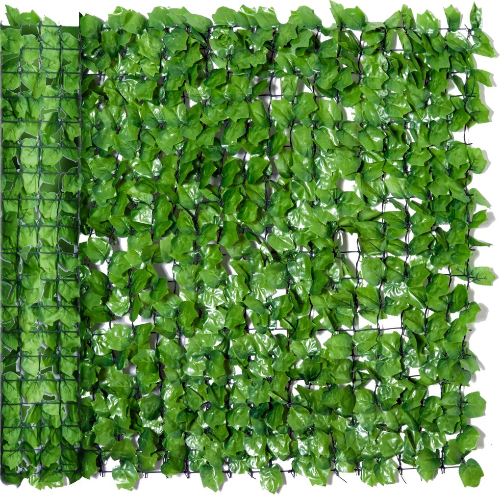 Outsunny živý plot Umělý živý plot 300x100 cm, světle zelený, ideální pro výzdobu balkonů a stěn, odolný proti UV záření a snadná údržba | Aosom.de