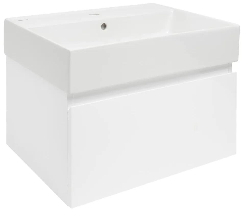 Koupelnová skříňka s umyvadlem SAT B-Way 59x30x45 cm bílá lesk BWAY60WU2