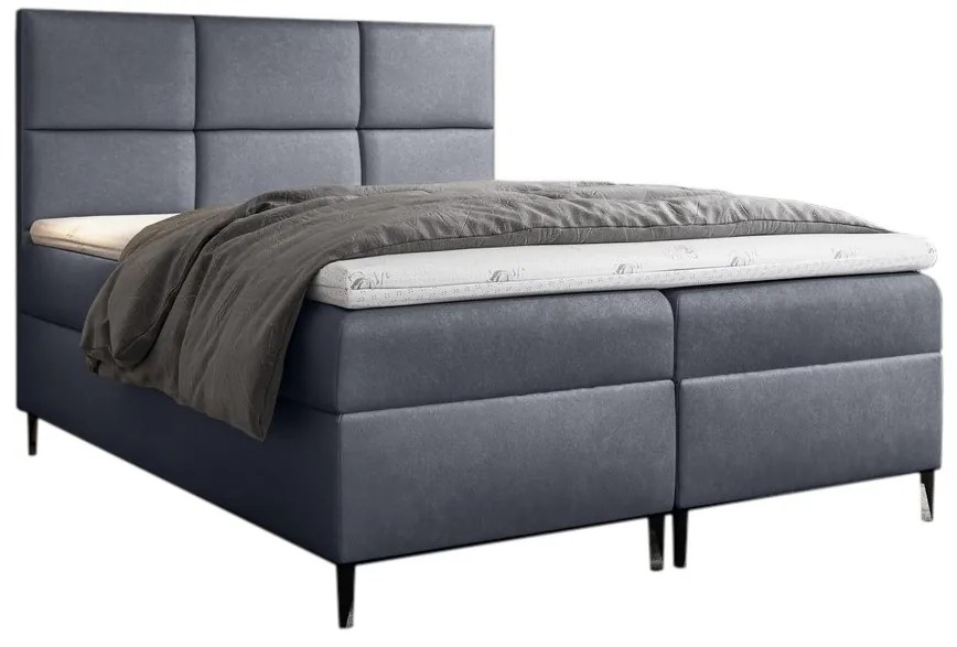 Expedo Čalouněná postel boxspring GRETA + topper, 200x200, fancy 90