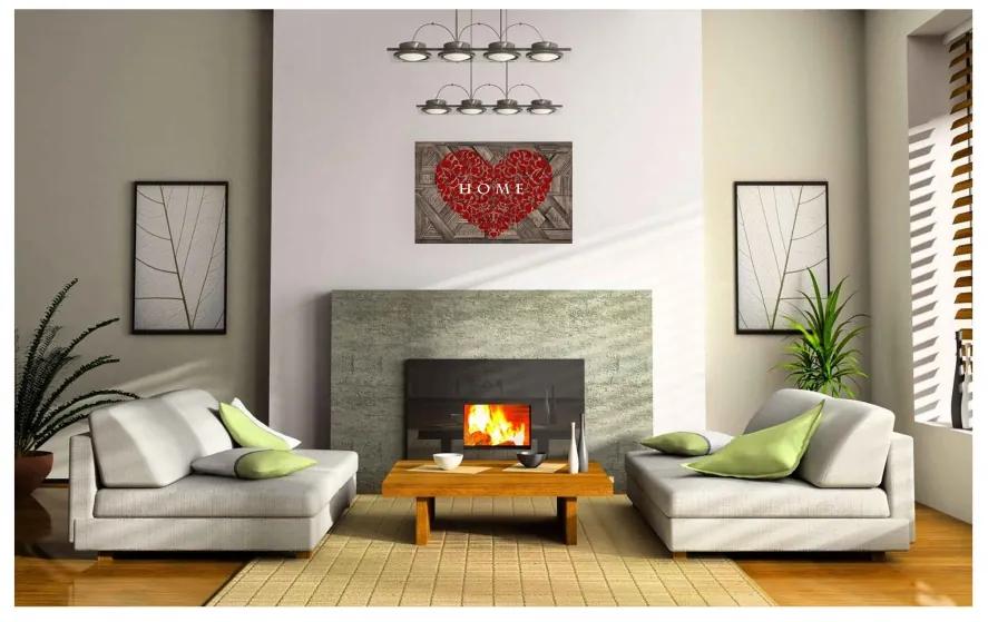Malvis ® Obraz na stěnu HOME domov Velikost: 90x60 cm