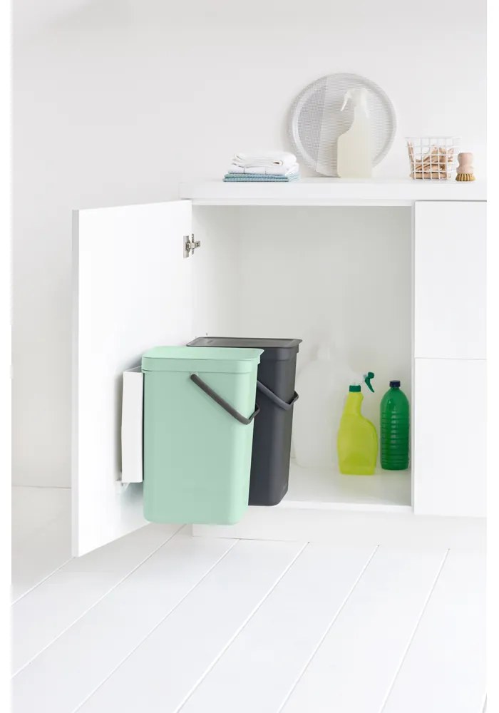 Brabantia Vestavný koš Sort&Go 2x16L zelená, šedá