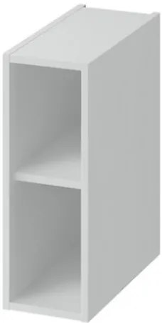 Cersanit Larga, závěsná otevřená skříňka 20cm, šedá matná, S932-089