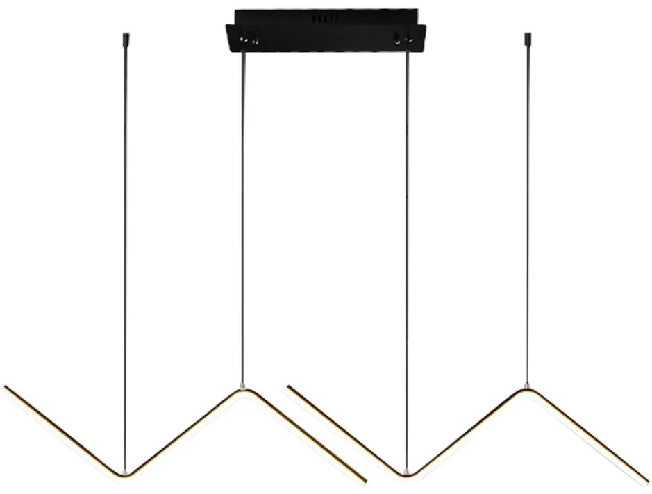 Závěsné LED svítidlo Verte, 2x LED 22w, 4000k, g/b