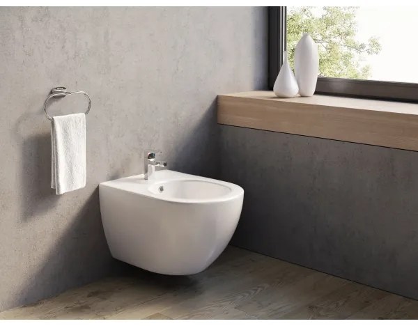 Ravak X01517 - Závěsný bidet UNI CHROME keramika/bílá
