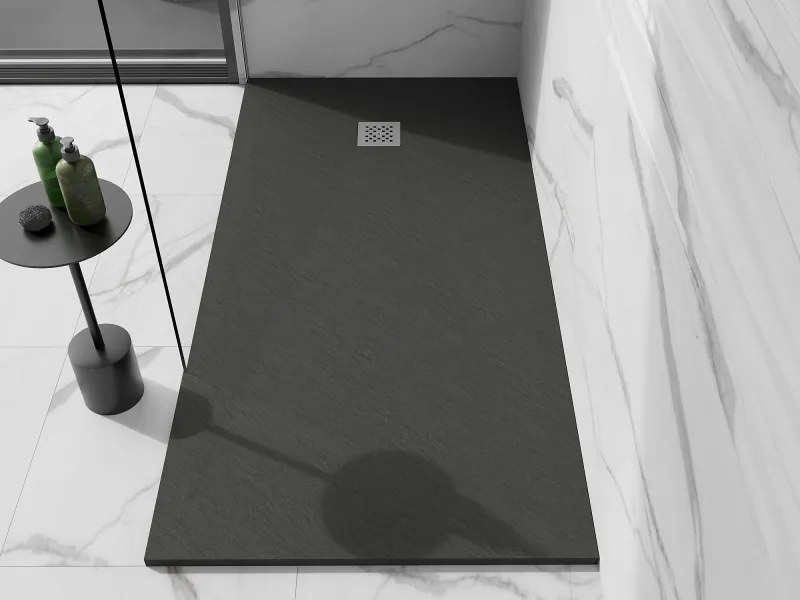 Mexen Stone+ kompozitní obdélníkový sprchový kout 200 x 100 cm, antracit - 44711020