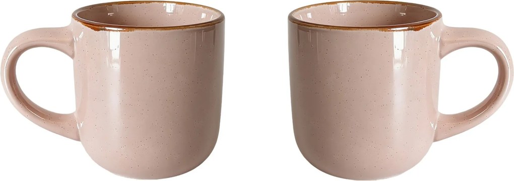 Sinsay - Puntíkované hrnky 2 pack - pastelová růžová