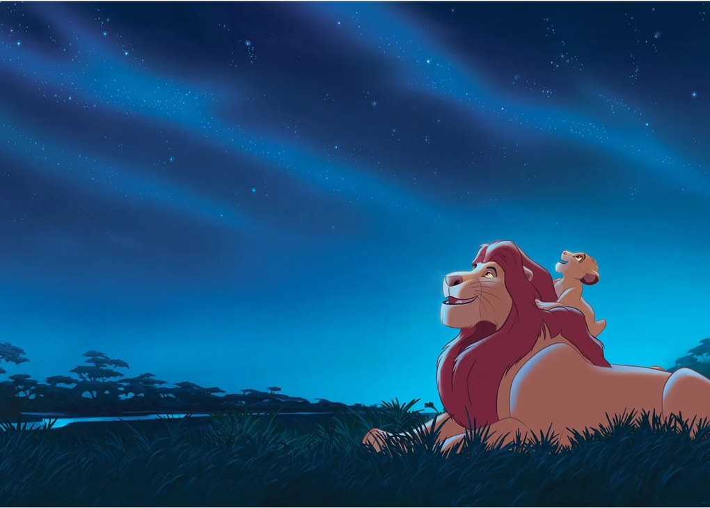 Komar Vliesová fototapeta Disney The Lion King Stargazing 350 x 250 cm