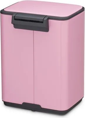 Růžový nášlapný ocelový odpadkový koš 4 l Bo – Brabantia