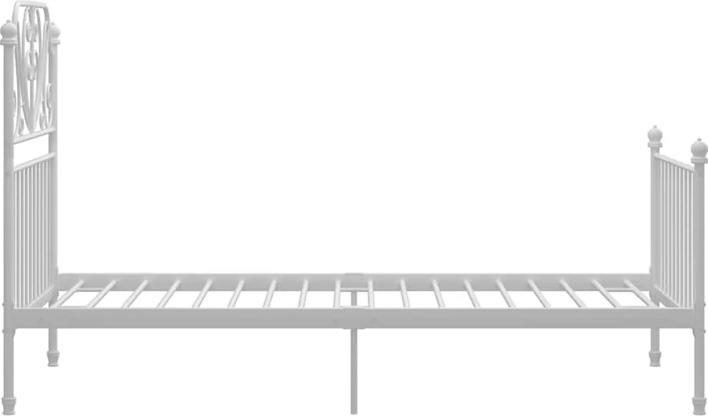 Rám postele bílý kov 90 x 200 cm 324842