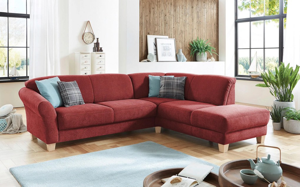 XXXLutz ROHOVÁ SEDAČKA, textil, červená Sit & More - Sedací soupravy - 000144005339