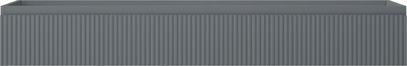 Mexen Rivel, koupelnová skříňka 160 cm, 1 zásuvka, drážkovaná, grafitová matná, 91A20-16023-1-BF66