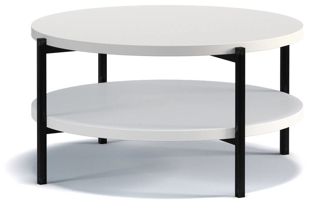 Gib Meble Konferenční stolek SIGMA B Gib 84,2/42/84,2 barevné provedení: bílý lesk