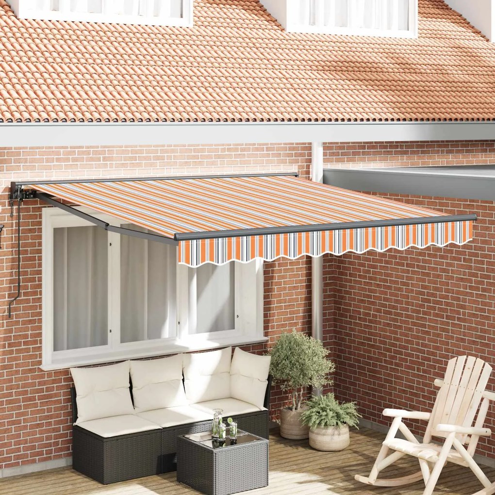 Rám markýzy Modrá a Oranžová 350 x 250 cm 3330302