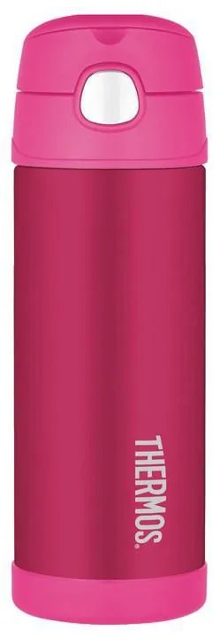 Thermos Dětská termoska s brčkem 470 ml Celorůžová