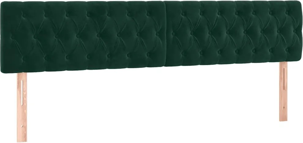 Box spring postel s matrací tmavě zelená 120x190 cm samet 3270490