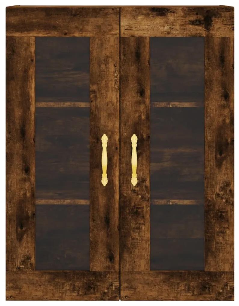 Skříň highboard kouřový dub 69,5 x 34 x 180 cm kompozitní dřevo,  3198454