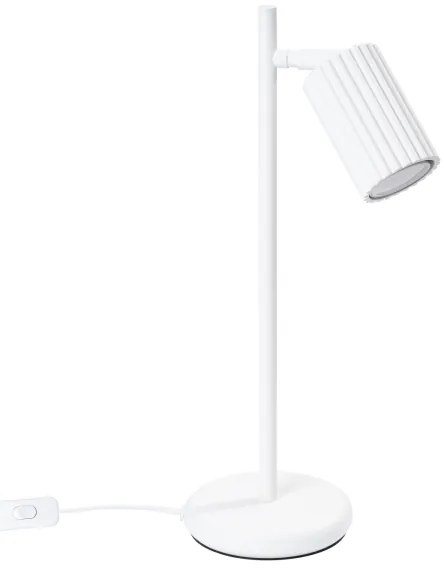Sollux SL.1548 - Stolní lampa KARBON 1xGU10/10W/230V bílá