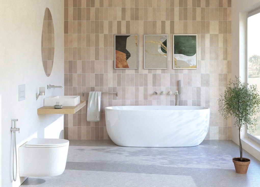 Deante Toilet bowl, with seat, rimless