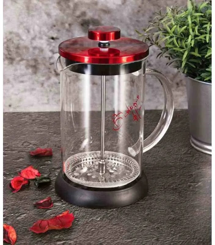 BERLINGERHAUS Konvička na čaj a kávu French Press 800 ml  Burgundy Metallic Line BH-1498