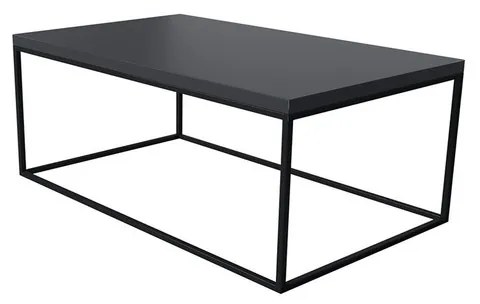 Konferenční stolek Cumi, Barva:: černý mat / bílý lesk